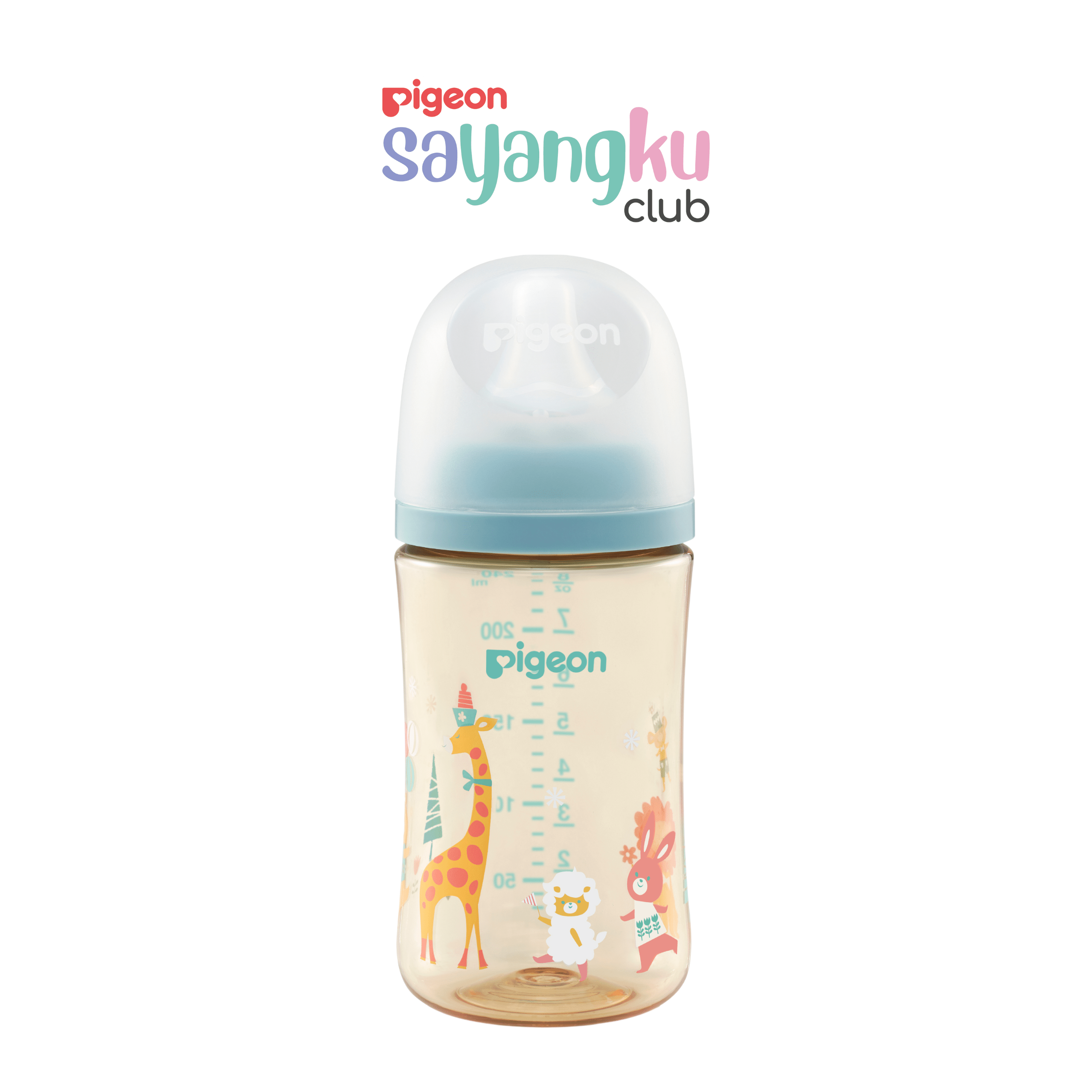 SofTouch™ PPSU Nursing Bottle (Animal, 240ml) - Pigeon Malaysia