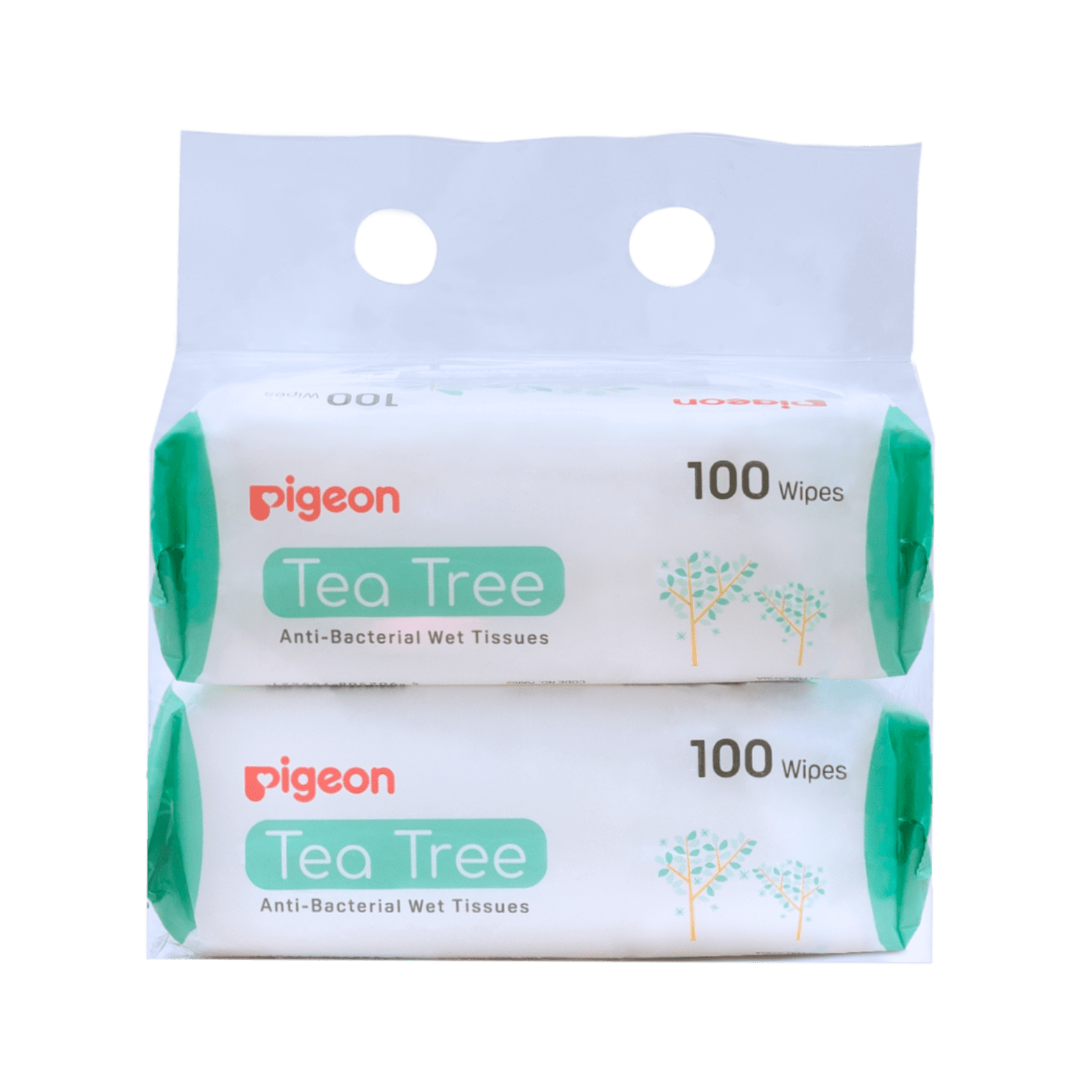 Tea Tree Anti-Bacterial Wet Tissues - Pigeon Malaysia
