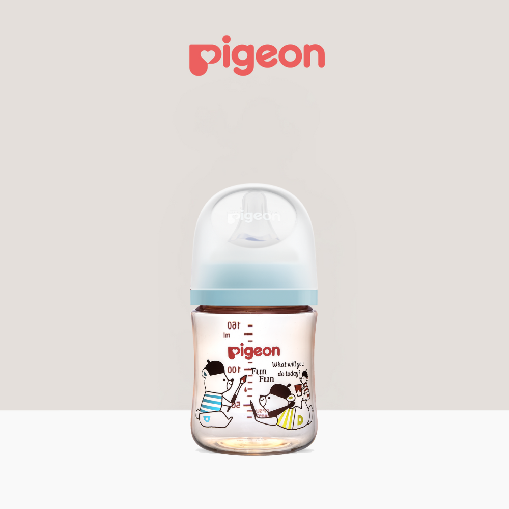 SofTouch™ Wide Neck PPSU Nursing Bottle, Bear - Pigeon Malaysia